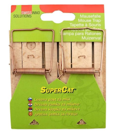 Mišolovka lesena Supercat (2 kosa) | Roko - Spletni agrocenter